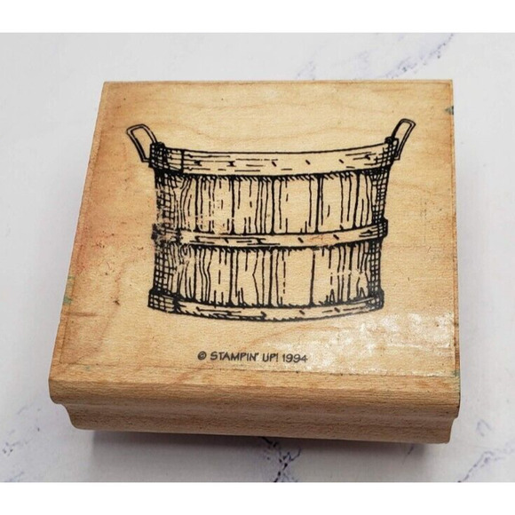 Stampin' Up! | Office | Stampin Up Classic Wine Barrel Wood Mounted ...